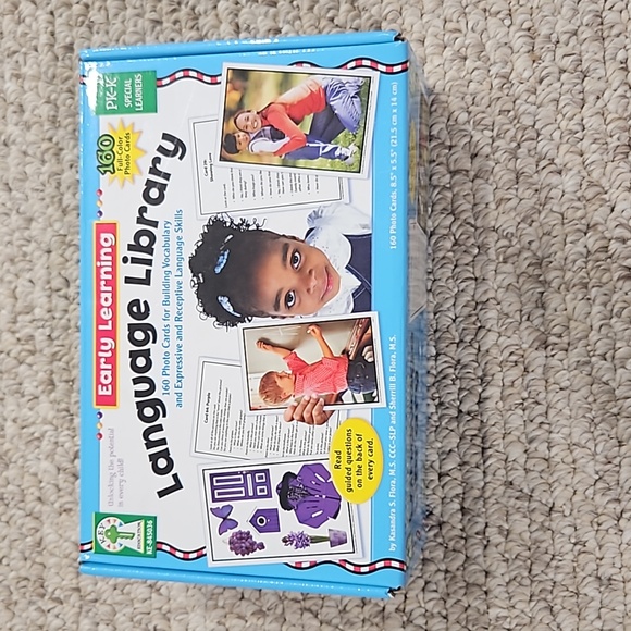 Other | Early Learning Language Library Photo Carda Speech Therapy Slp ...